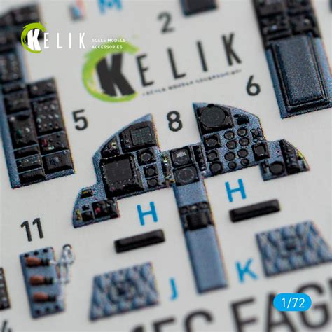 F 15c Eagle Interior 3d Decals For Hasegawa Kit 1 72