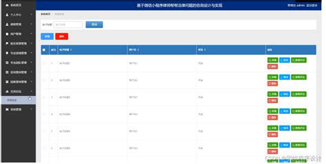 Javaphpnodejspython基于微信小程序的法律问题咨询系统设计与实现【2024年毕设】法律咨询服务平台微信小程序设计与
