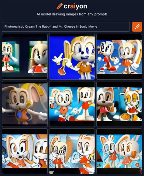 Photorealistic Sonic Characters From Craiyon Ai Rsonicthemovie