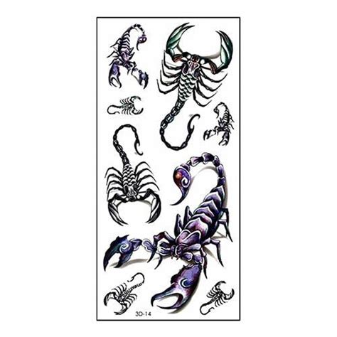 tatuajes temporales de escorpión D tatuajes temporales tatuajes