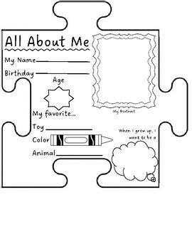 All About Me Classroom Puzzle Piece By Hailey Newman Tpt