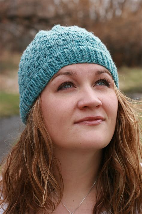 Gerri Beginner Knit Hat Pattern Easy Knit Beanie On Circular Needles