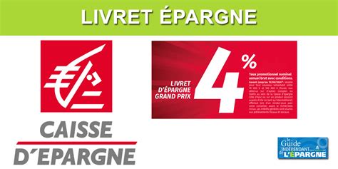 Livret épargne un taux bonifié de 4 proposé à la Caisse d Epargne