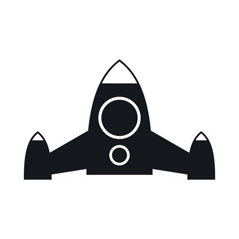 Rocket Icon Simple Style 14427500 Vector Art At Vecteezy