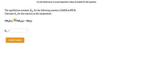 Solved Use The References Accees Important Values Needed For This