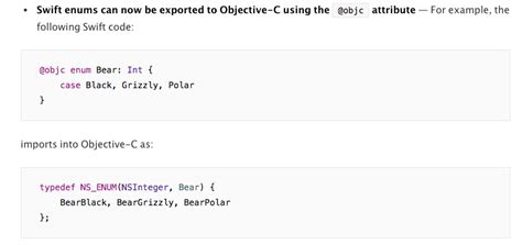 Ios How To Pass Swift Enum With Objc Tag Stack Overflow