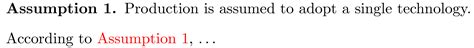 Cross Referencing Why Cref Or Lccref Does Not Work For Assumption