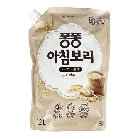 퐁퐁 아침보리 포근한 곡물향 리필 12l 주방세제 O 홈플러스 택배배송