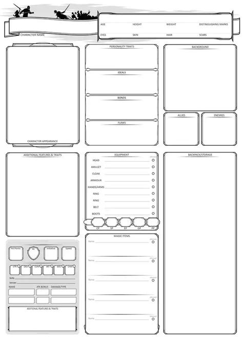 Class Character Sheets Character Sheet Dnd Character Sheet