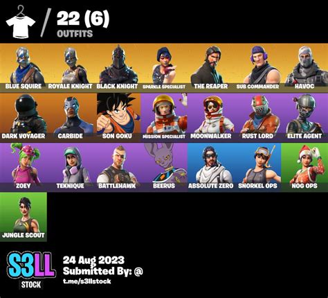 Pcpsn 22 Skins Black Knight The Reaper Absolute Zero Nog Ops