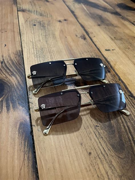 Versace Gold Frame Versace Sunglasses Grailed