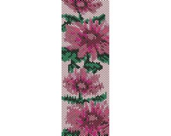 Geometric 41 Peyote Bead Pattern Bracelet Cuff Bookmark