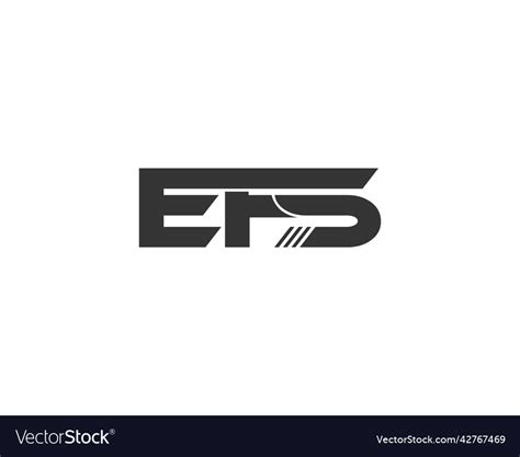 Letter Efs Creative Logo Design Royalty Free Vector Image