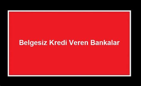 Kefilsiz Belgesiz Masrafsız Kredi Nasıl Alınır Hisse Rapor