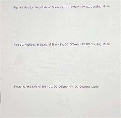 Solved Part C Ac Waveforms With A Dc Offset And
