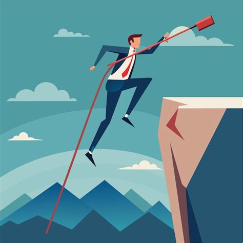 Premium Vector Overcome Difficulty To Reach Business Success