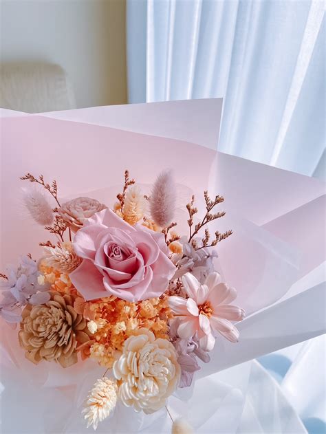 【玫瑰花束】朦朧玫瑰永生花 漫漫花田