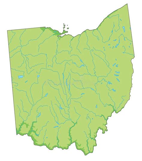 Ohio Physical Map