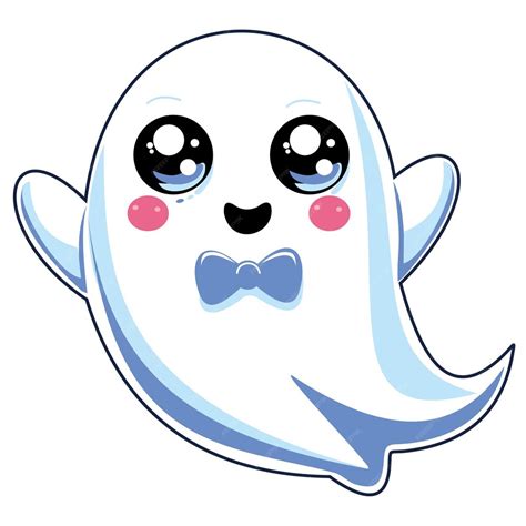 Premium Vector A Cute Halloween Ghost Illustrative Vector