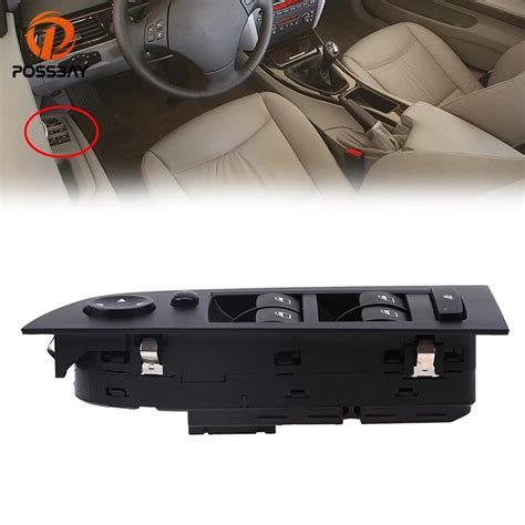 POSSBAY Master Power Window Switch For BMW 3 Series E90 Sedan 2005 2011