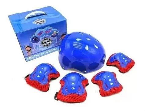Proteção Infantil Capacete Para Bicicleta Patins Skate Kit Frete grátis