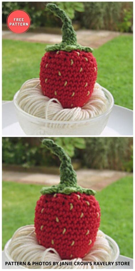 6 Free Crochet Amigurumi Strawberry Patterns The Yarn Crew