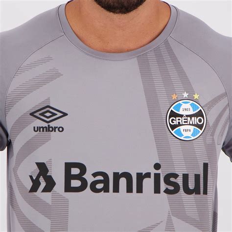 Camisa Umbro Grêmio Goleiro 2020 Cinza Futfanatics
