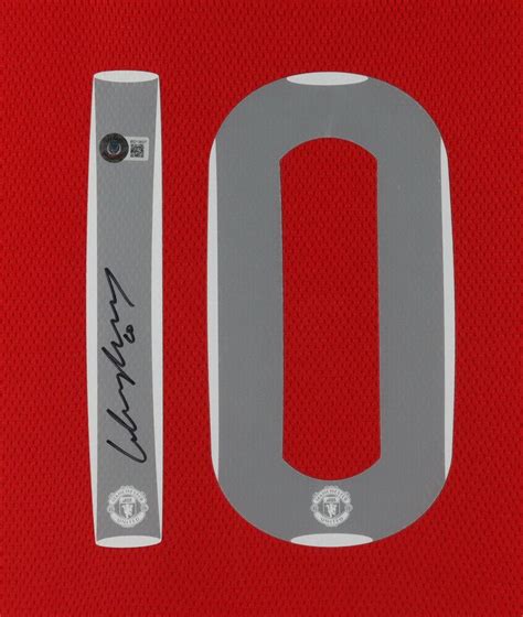 Wayne Rooney Signed Manchester United Champions League Jersey Beckett