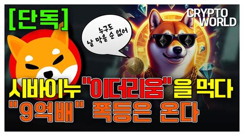 긴급 시바이누 이더리움 을 먹다 9억배 폭등은 온다 시바이누코인 시바이누호재 코인추천 코인전망 급등코인 Youtube