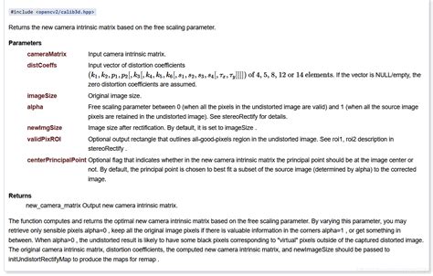 Cv2getoptimalnewcameramatrix中的alpha和roi参数 Csdn博客