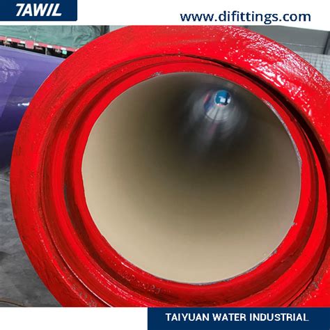 Polyurethane Internal Lining External Coatings Ductile Iron Di Pipe