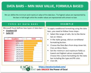 Data Bars Excel Min Max Formula Based Bars Excel Unlocked