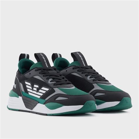 Shop Ea7 Emporio Armani Mens Ace Runner Shoes Black Online In Dubai