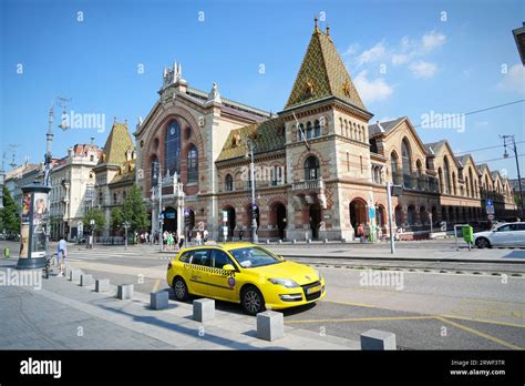 Budapest Hungary August 21 2023 Front View Of Great Market Hall Of