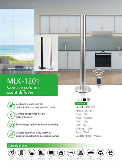 Frosted Metal Texture Commercial Diffuser 100 300cbm Standalone Scent