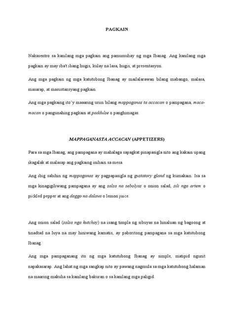 Pagkain Ng Mga Ibanag Pdf