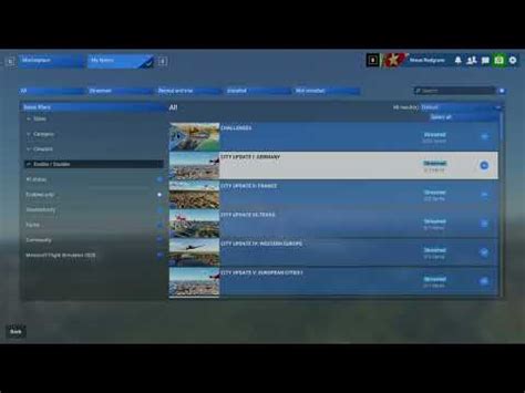 My Library Cannot Unselect All User Interface Activities Microsoft Flight Simulator Forums