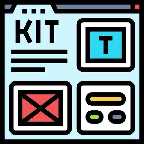 Information Architecture Ux Ui Design Color Icon Vector Image