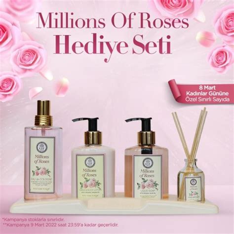 Eyup Sabri Tuncer Natural Fragrance Millions Of Roses Personal Care Set