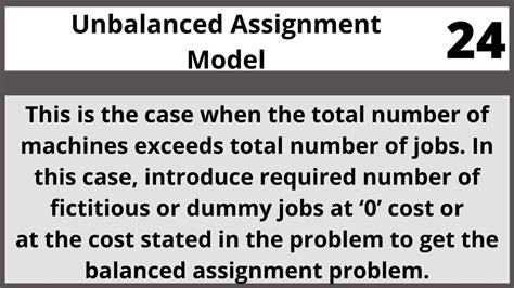 Unbalanced Assignment Problem Mgt460 Lecture 24 Youtube