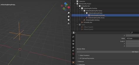 BlenderBIM Levels Grids Walls Spaces OSArch
