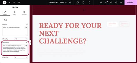 Cta Widget Elementor