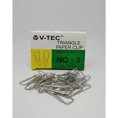 V Tec Triangle Paper Clip Vt No Shopee Indonesia