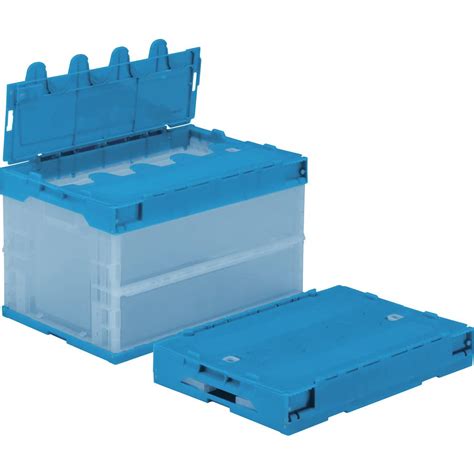 Jp トラスコ中山 Trusco α折りたたみコンテナ 50l スライドロックフタ付 Tr Sc50tmb 収納ケース 収納ボックス Diy・工具・ガーデン