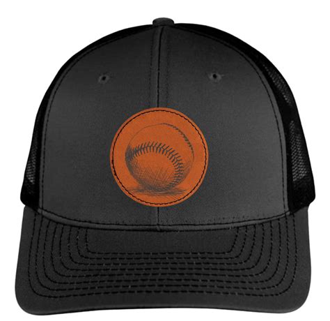 Baseball Leather Patch Hat Razorfin Outdoors