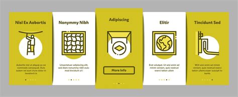 Stretch Ceiling Tile Onboarding Elements Icons Set Vector 17348603 Vector Art At Vecteezy