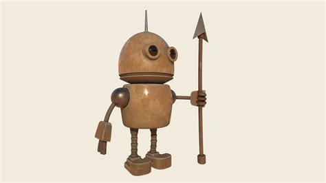 Stylized Robot Guard 3d Model By Art Teeves
