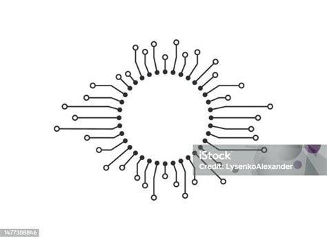 플랫 스타일의 컴퓨터 및 스마트 폰 아이콘을위한 Cpu 격리된 배경에 있는 프로세서 칩셋 벡터 그림 마이크로칩 사인 사업 개념