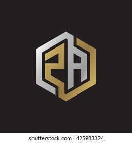 Stock Vektor Mw Initial Letters Looping Linked Hexagon Bez