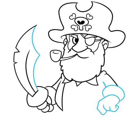 How To Draw A Pirate Really Easy Drawing Tutorial